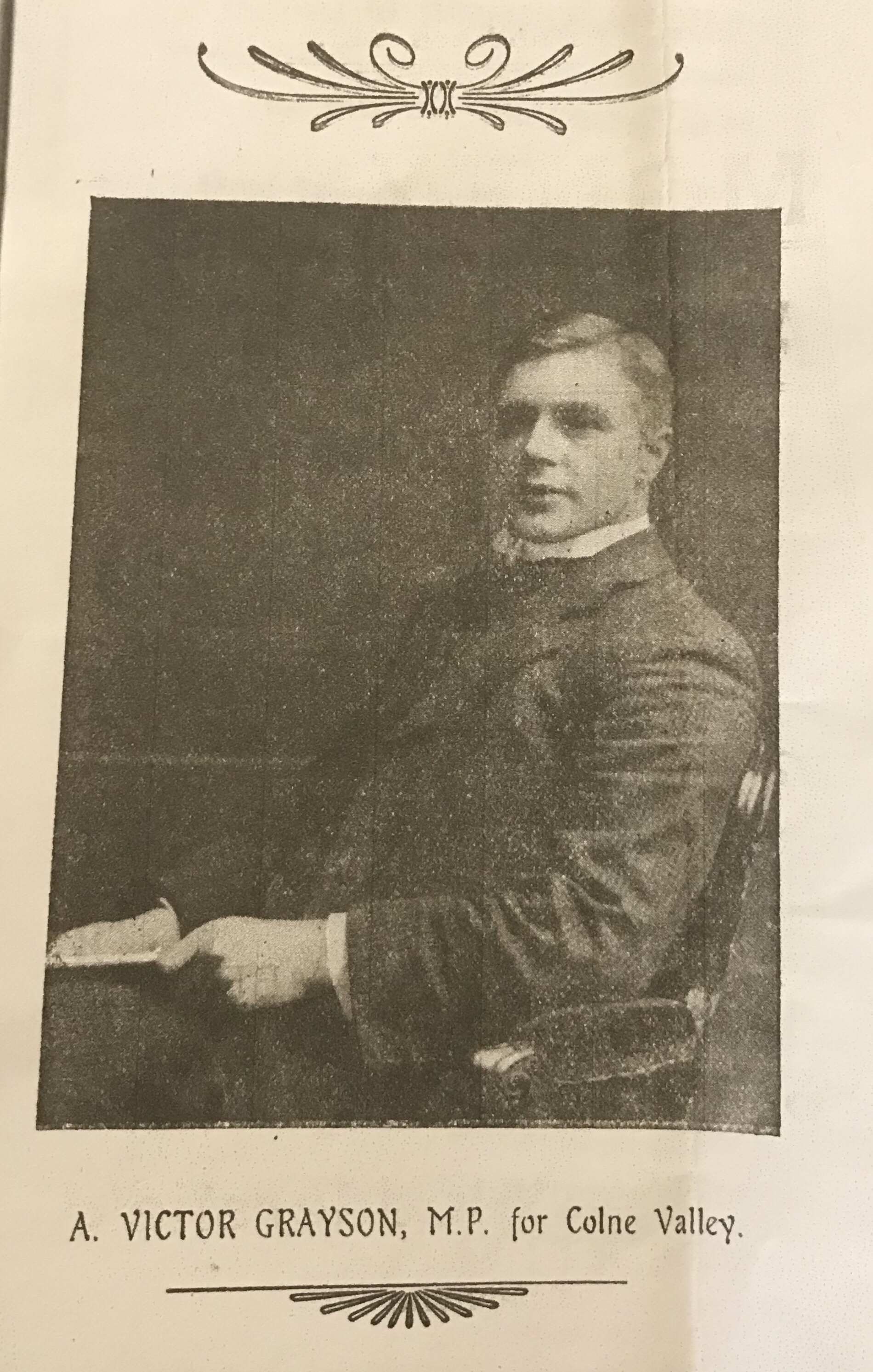 Colne Valley Calendar 1910 – Victor Grayson