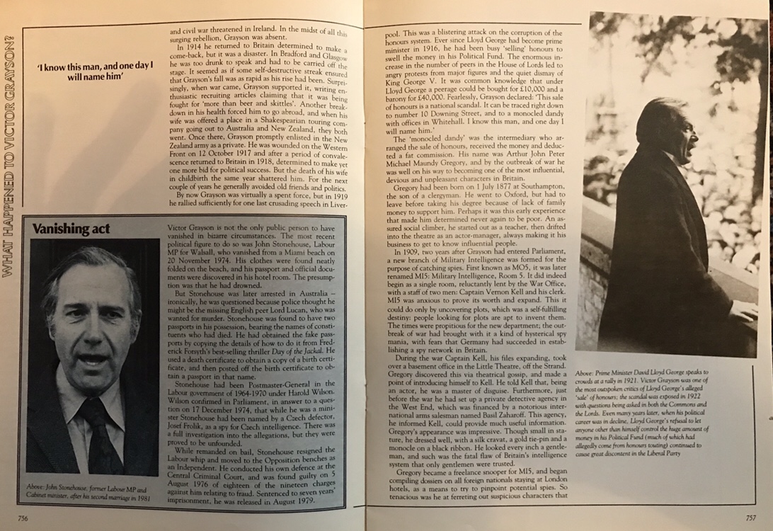 Unsolved Magazine – Victor Grayson